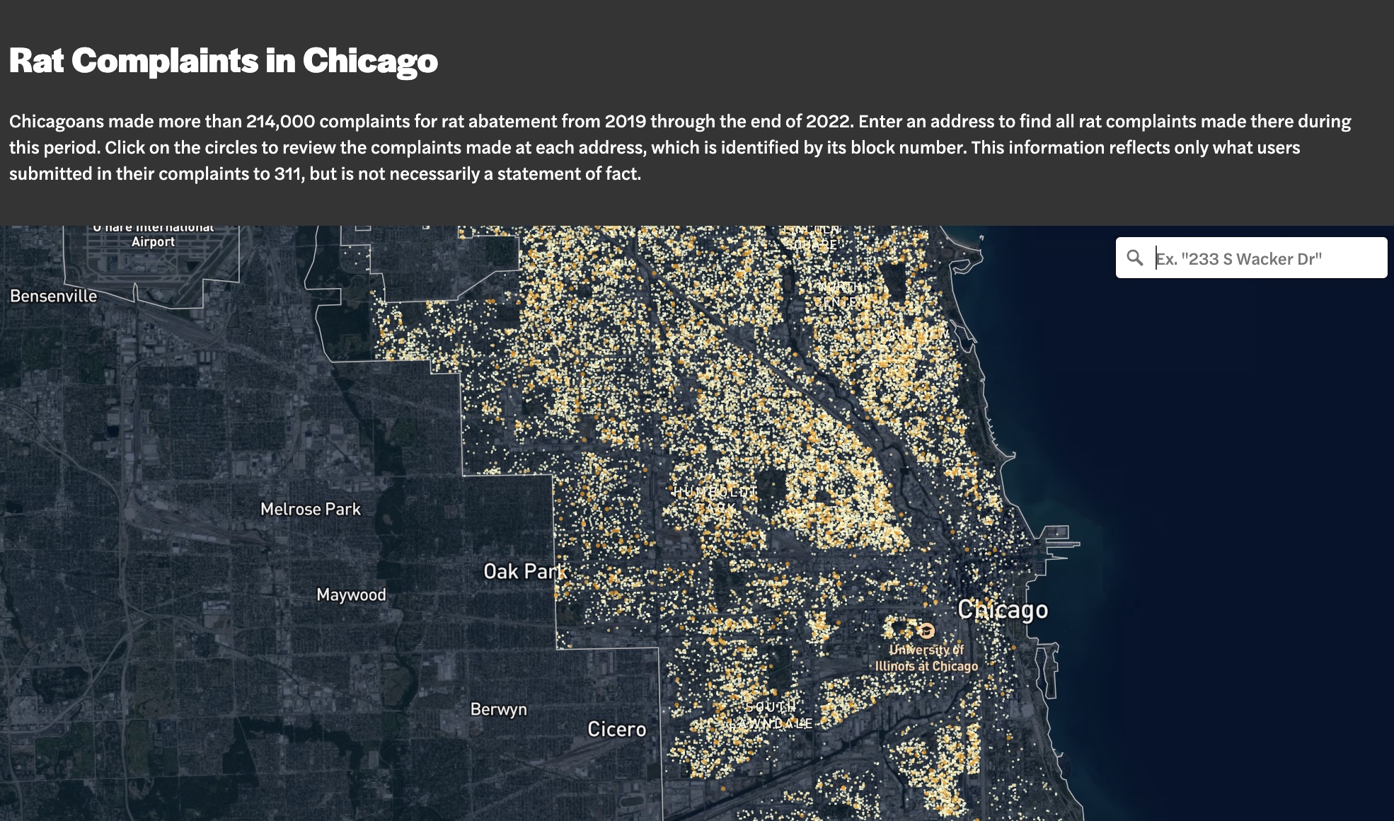 Chicago Rat Problem Map: Search Rat Complaints Across the City ...